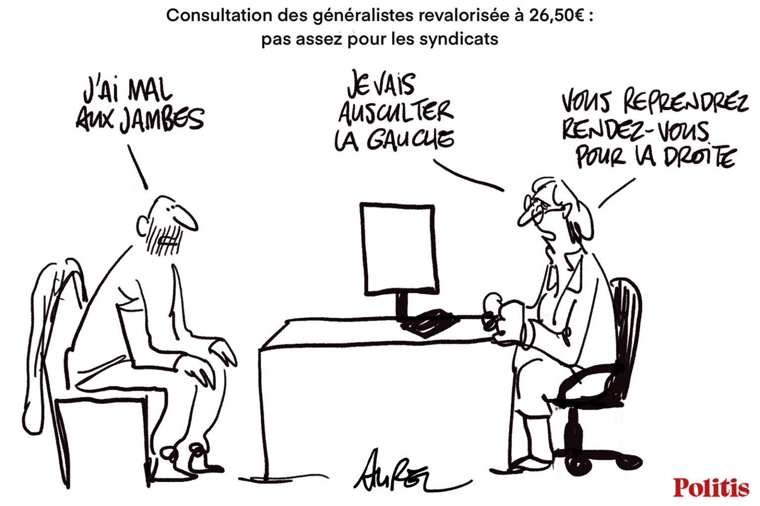 Le dessin d’Aurel : l'inflation et le prix de la consultation médicale ... Le dessin d’Aurel : l'inflation et le prix de la consultation médicale ...