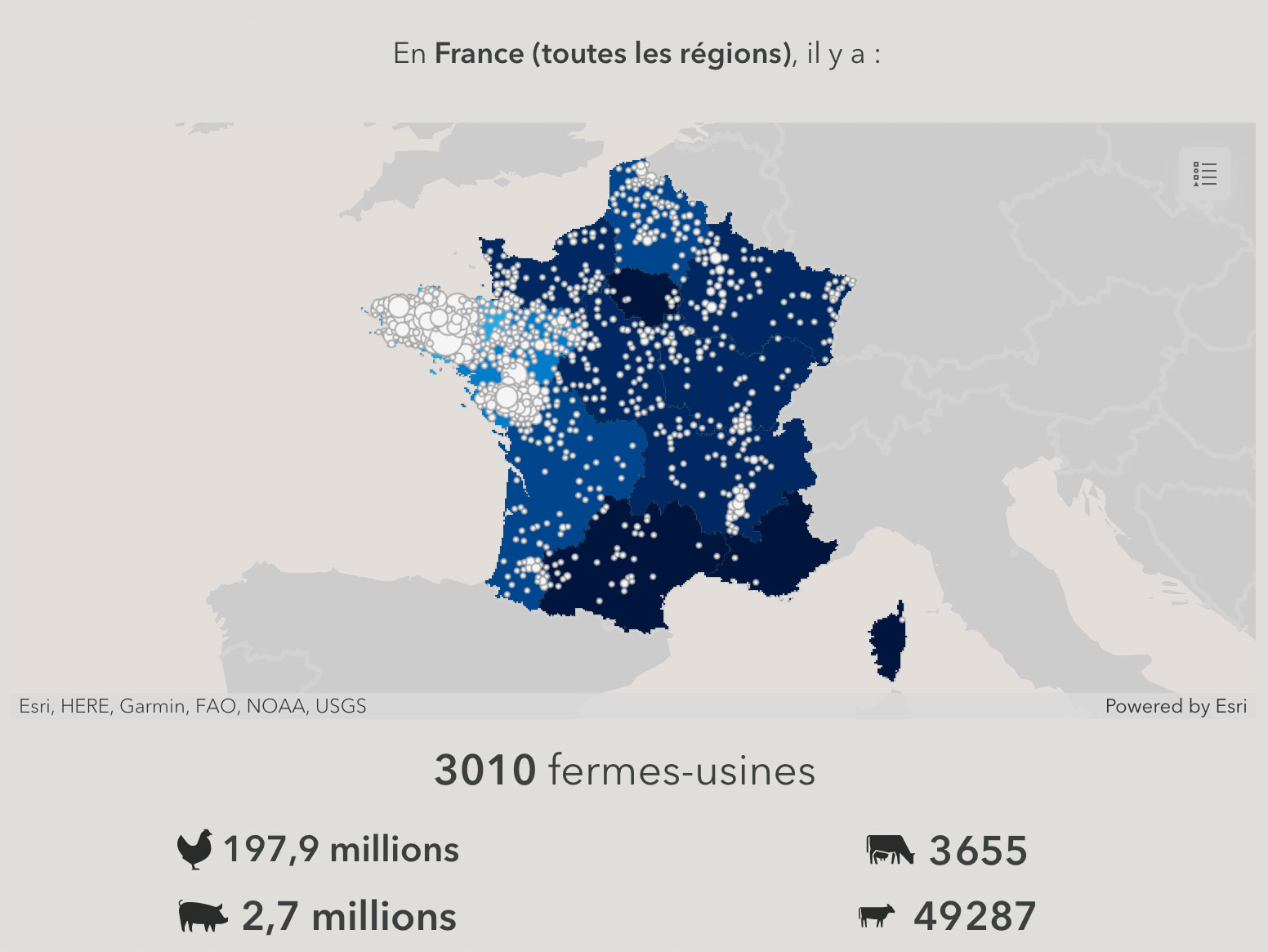 Greenpeace : une nouvelle carte des fermes-usines - POLITIS