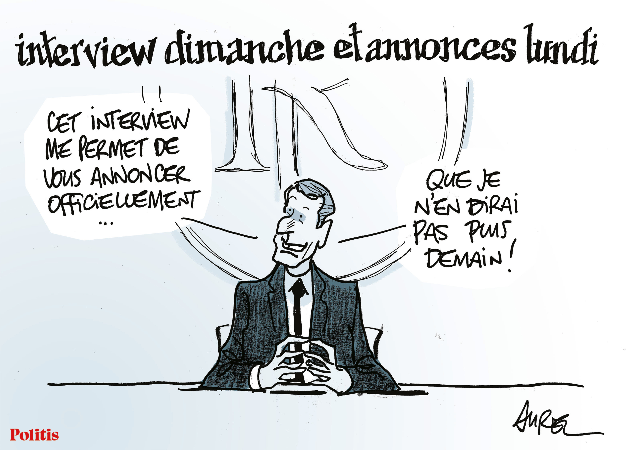 Le dessin d’Aurel : les annonces de Macron et le RN entre au Sénat - POLITIS