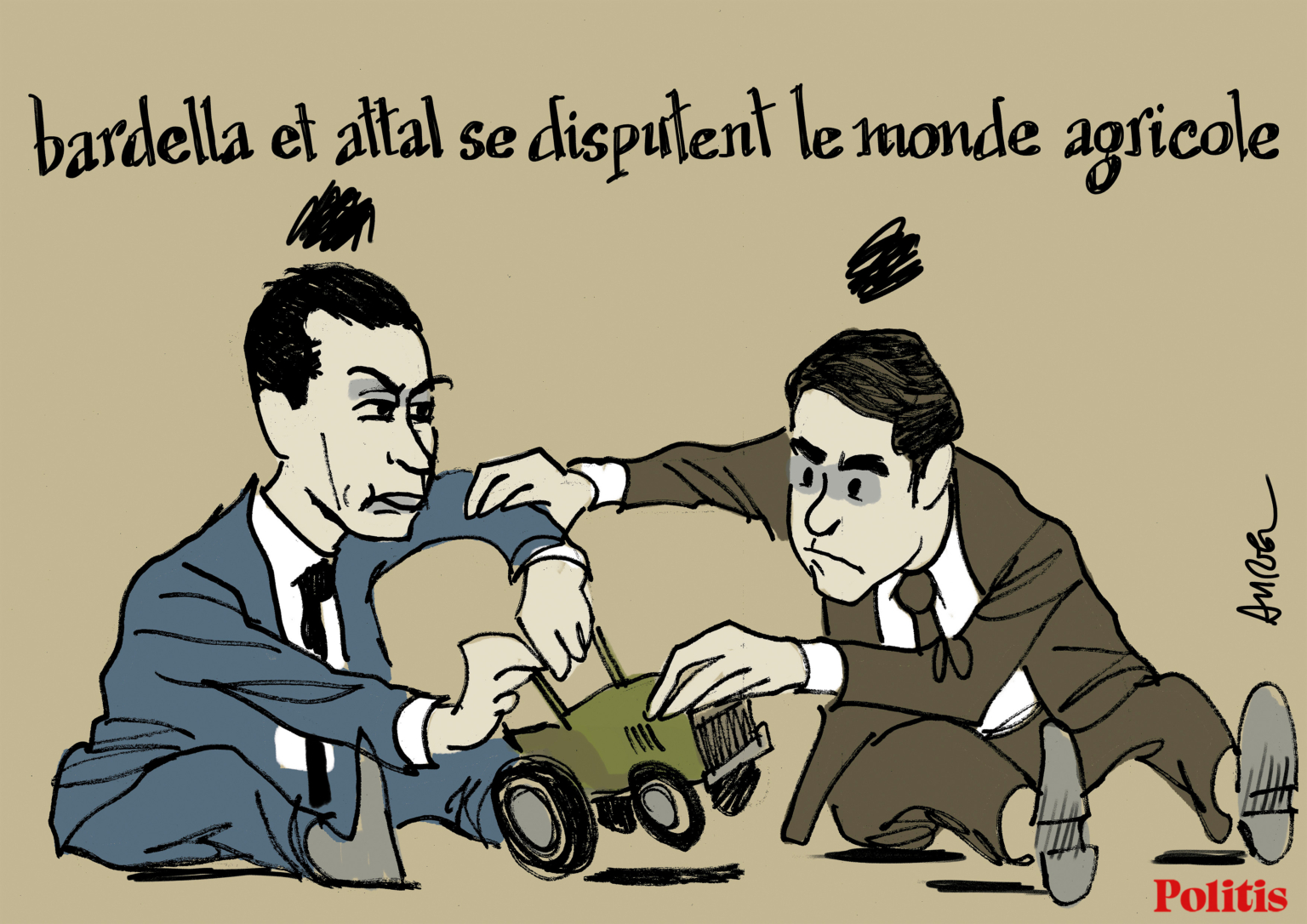 Le dessin d’Aurel : Bardella-Attal et l'uniforme à l'école - POLITIS