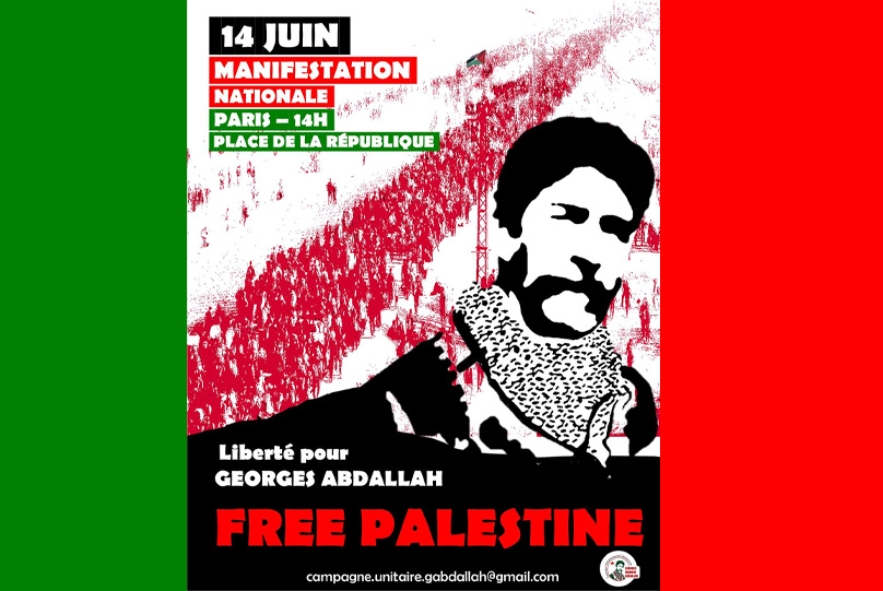 14 juin : rassemblement pour la libération de Georges Ibrahim Abdallah / Free Palestine - POLITIS