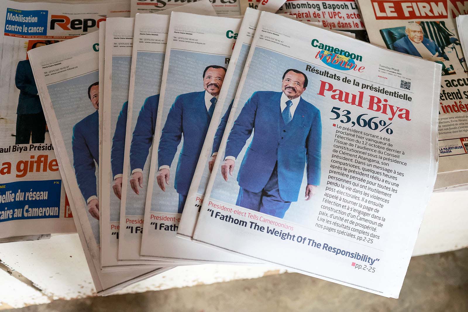 Paul Biya réélu : colère et répression au Cameroun - POLITIS